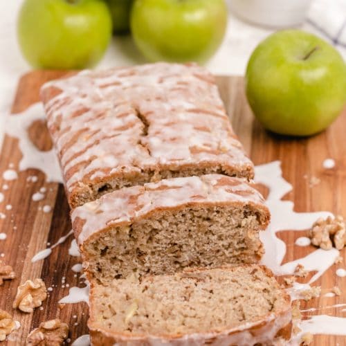 GLAZED APPLE WALNUT BREAD - Butter with a Side of Bread