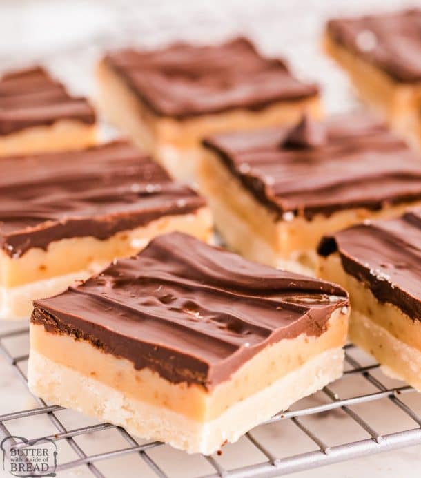 MILLIONAIRE MILLIONAIRE CARAMEL BARS - Butter with a Side of Bread