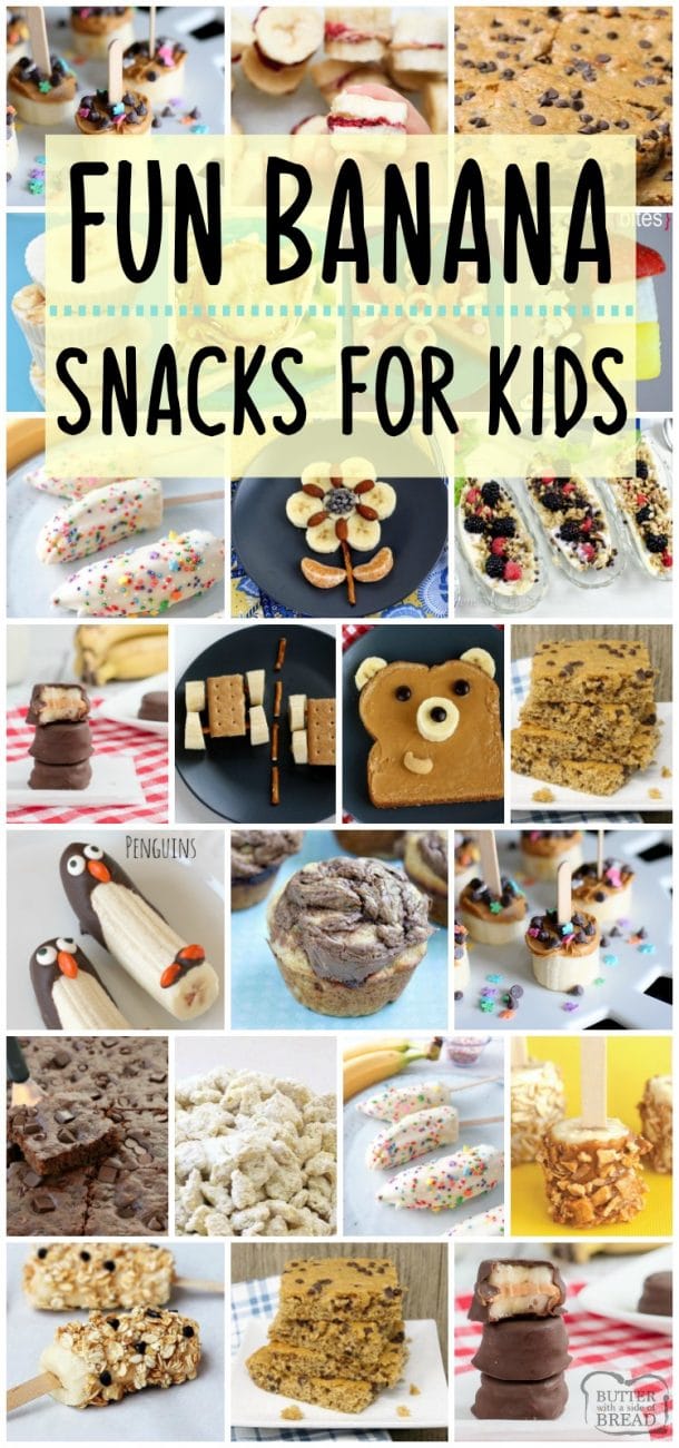 BANANA SNACKS FOR KIDS - Butter with a Side of Bread