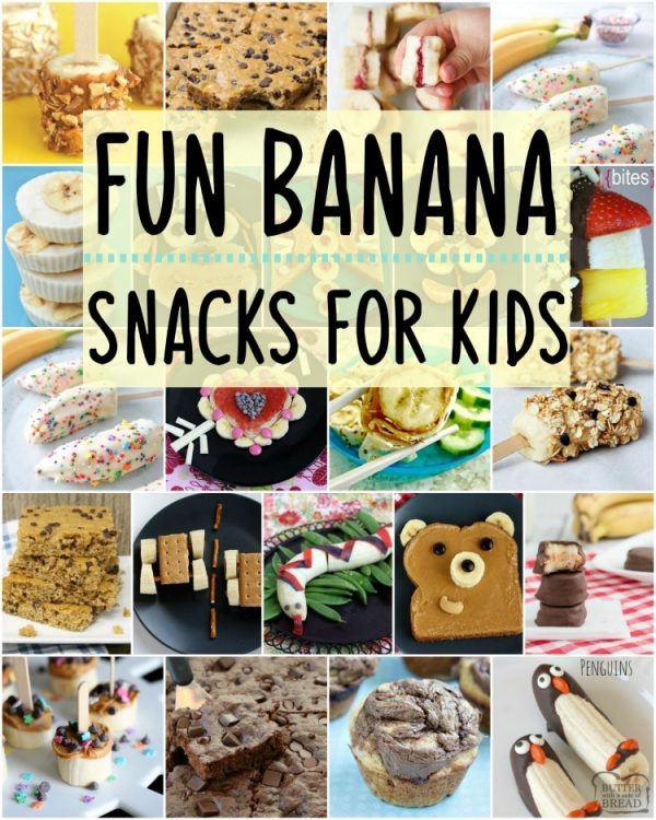 BANANA SNACKS FOR KIDS - Butter with a Side of Bread