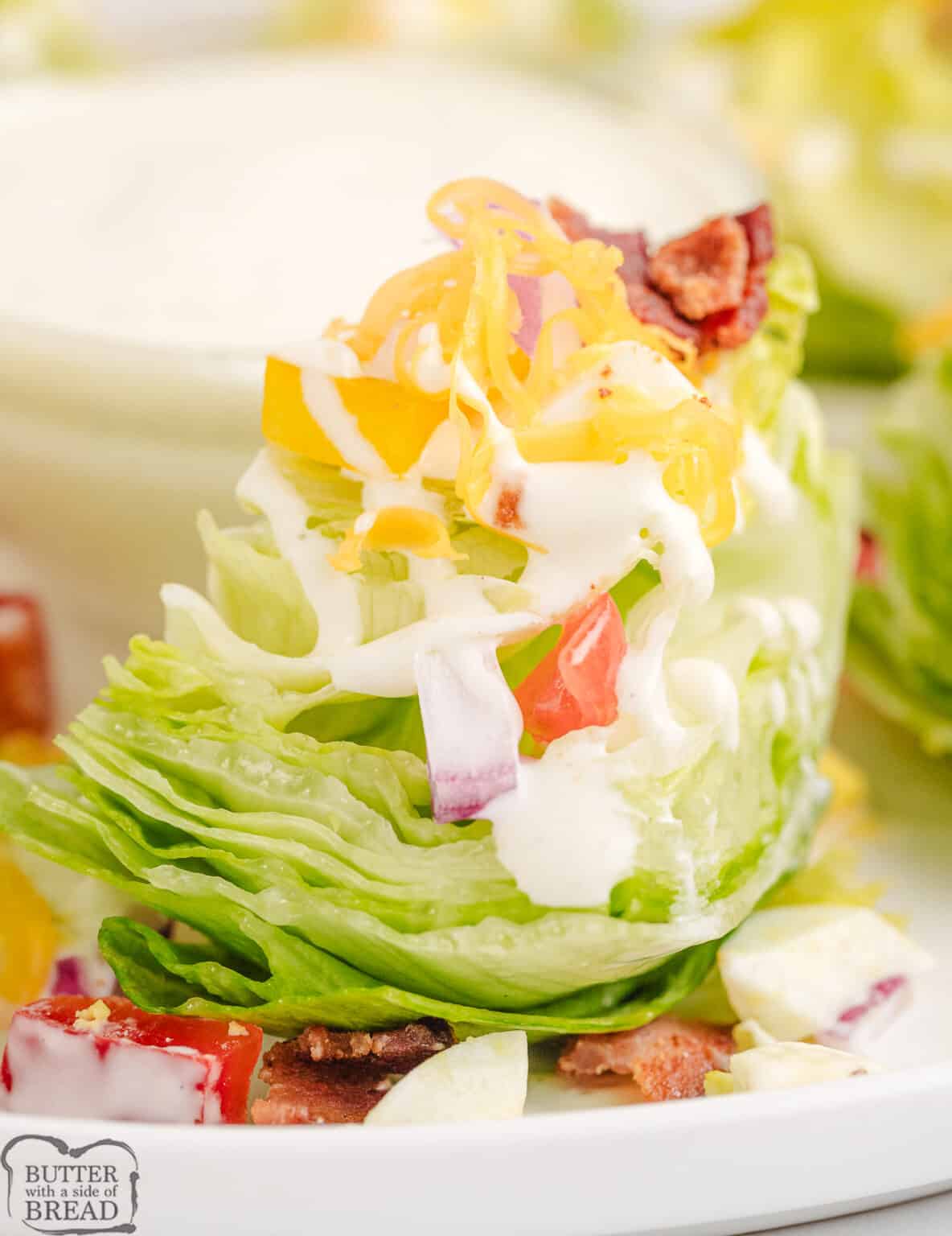 MINI WEDGE PARTY SALADS - Butter with a Side of Bread
