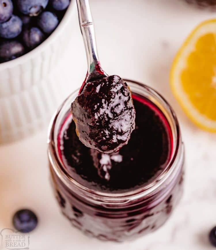 LEMON BLUEBERRY JAM - Butter with a Side of Bread