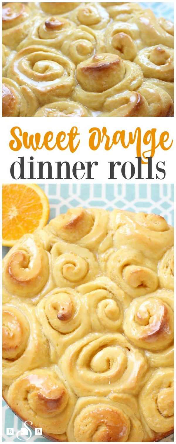SWEET ORANGE DINNER ROLLS - Butter with a Side of Bread