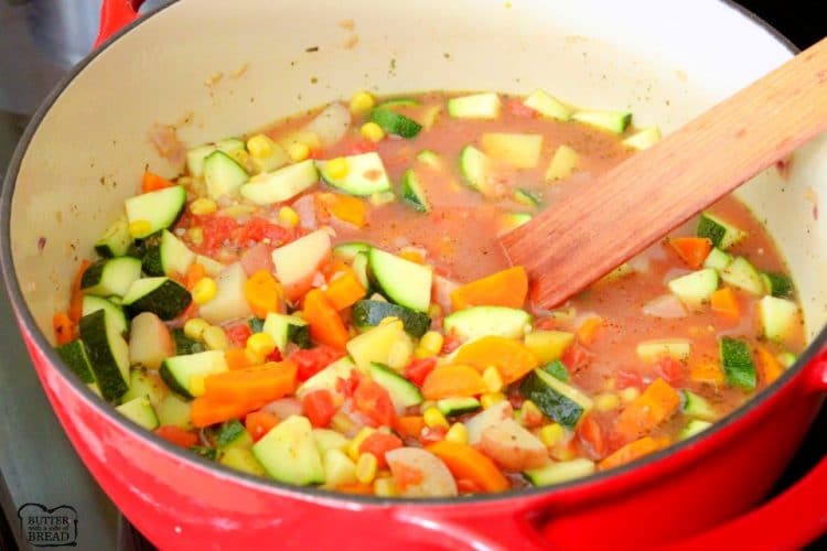 SUMMER VEGETABLE STEW - Butter with a Side of Bread