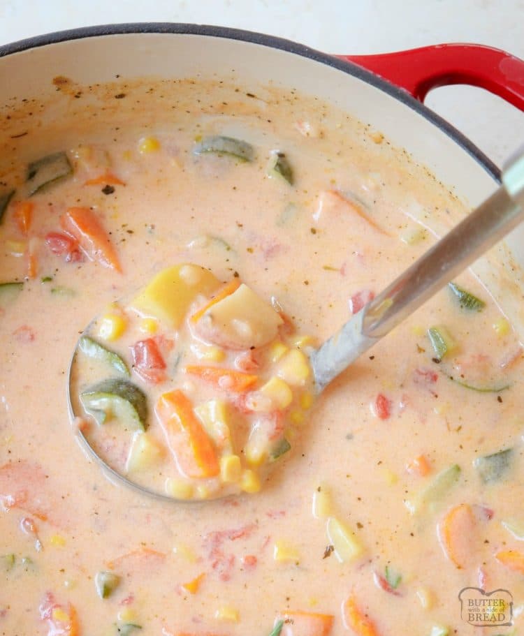 SUMMER VEGETABLE STEW - Butter with a Side of Bread