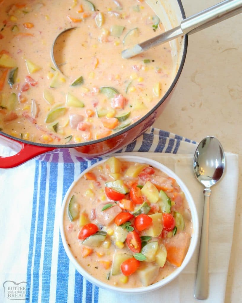 SUMMER VEGETABLE STEW - Butter with a Side of Bread