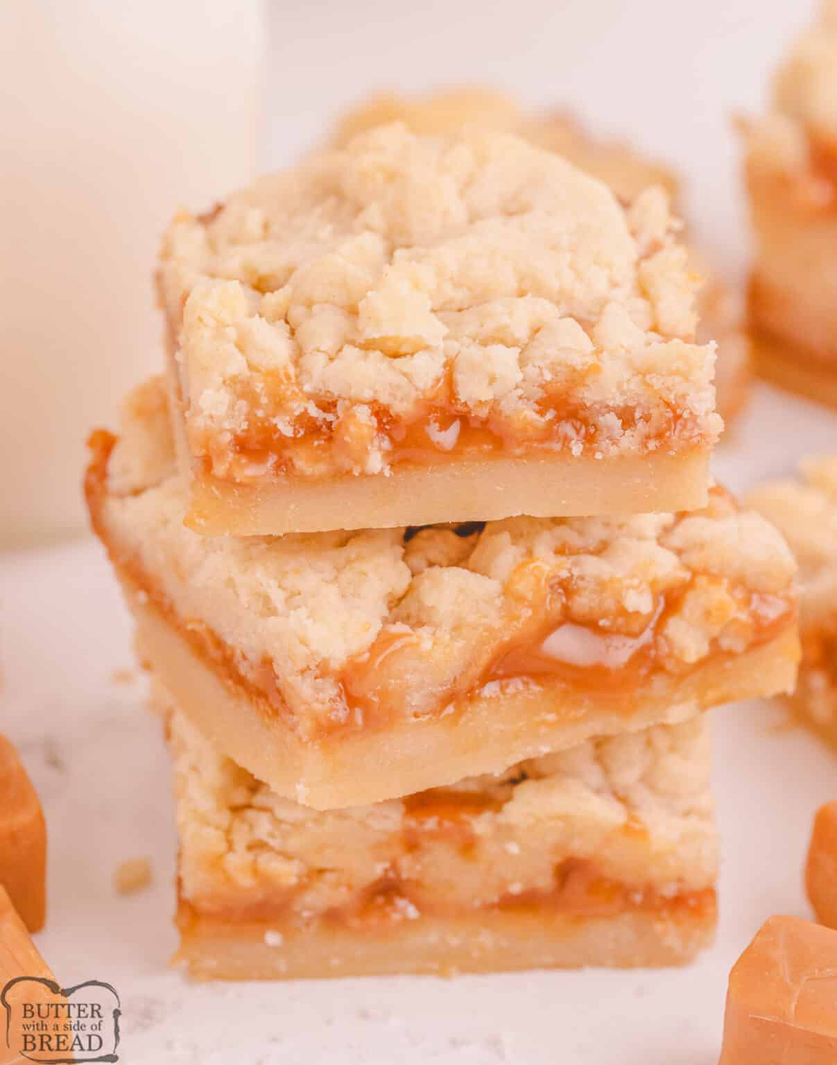 SALTED CARAMEL BARS - Butter with a Side of Bread
