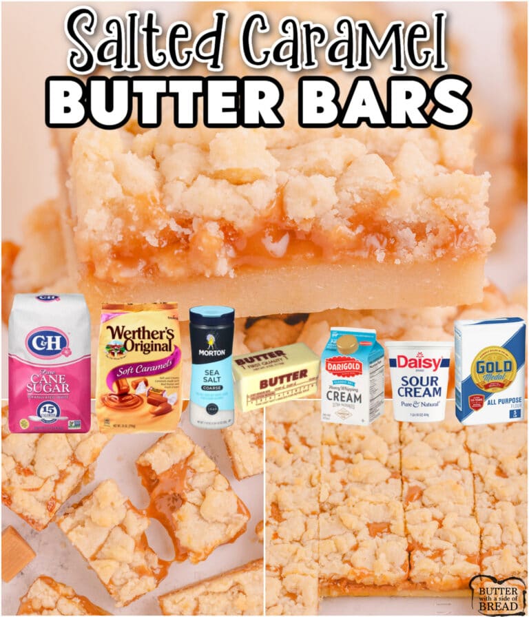 SALTED CARAMEL BARS - Butter with a Side of Bread
