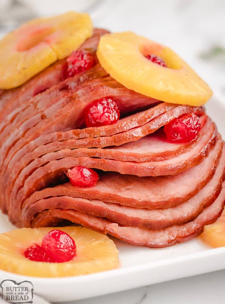 SLOW COOKER HOLIDAY HAM - Butter with a Side of Bread