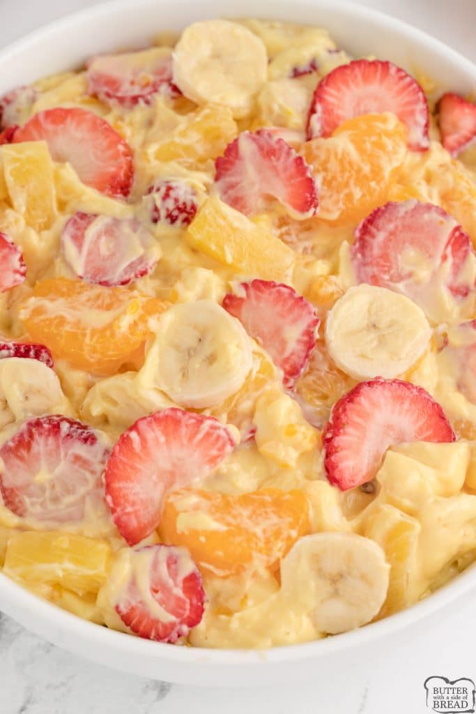 VANILLA ORANGE FRUIT SALAD - Butter with a Side of Bread