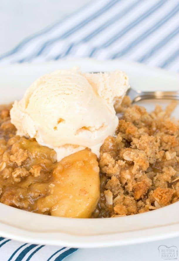 BEST APPLE CRISP WITH OATMEAL - Butter with a Side of Bread