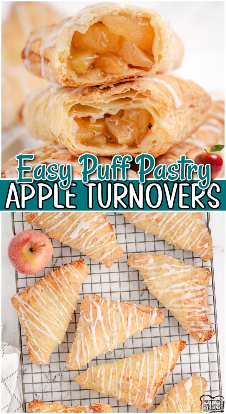 PUFF PASTRY APPLE TURNOVERS - Butter with a Side of Bread