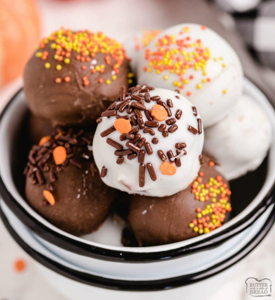 HALLOWEEN CHOCOLATE TRUFFLES - Butter with a Side of Bread