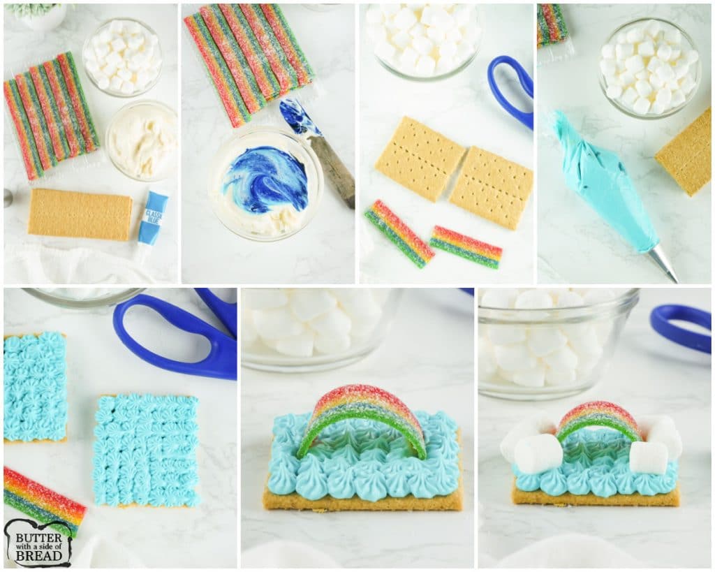 RAINBOW FROSTED GRAHAM CRACKERS - Butter with a Side of Bread