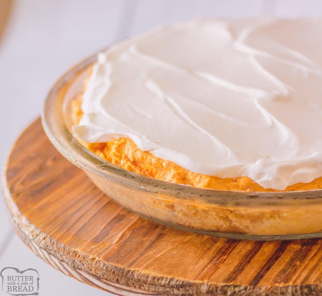 NO BAKE MARSHMALLOW PUMPKIN PIE - Butter with a Side of Bread