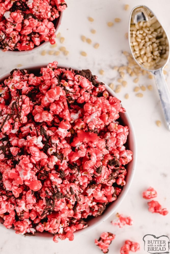 CHOCOLATE CHERRY POPCORN - Butter with a Side of Bread