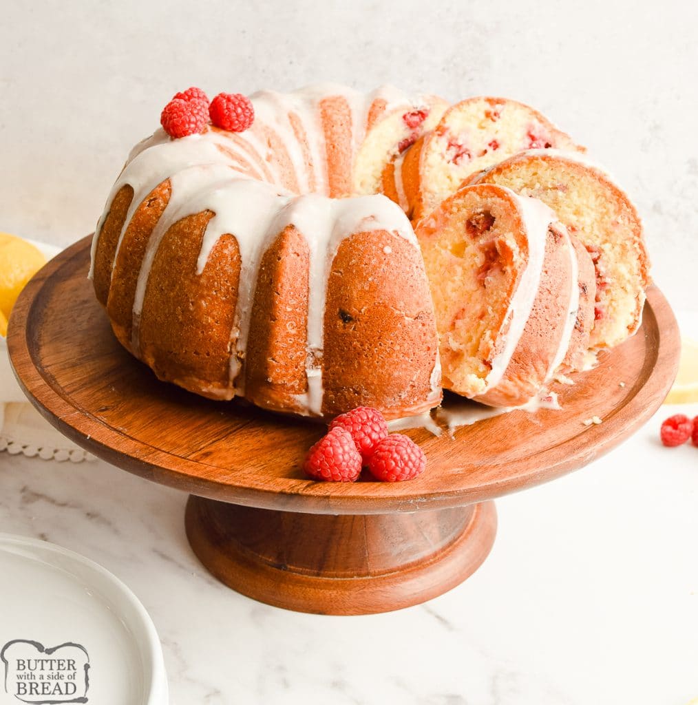 LEMON RASPBERRY BUNDT CAKE - Butter with a Side of Bread
