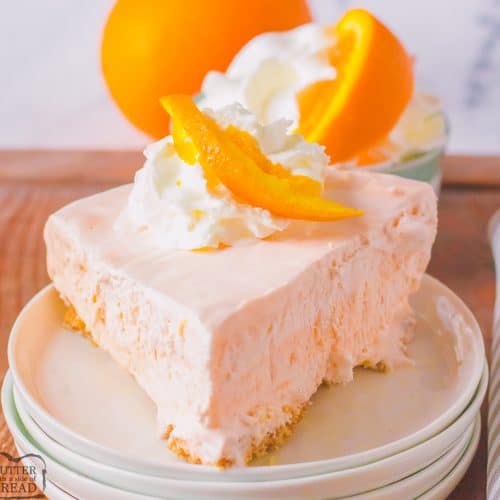 NO BAKE ORANGE CREAMSICLE PIE - Butter with a Side of Bread