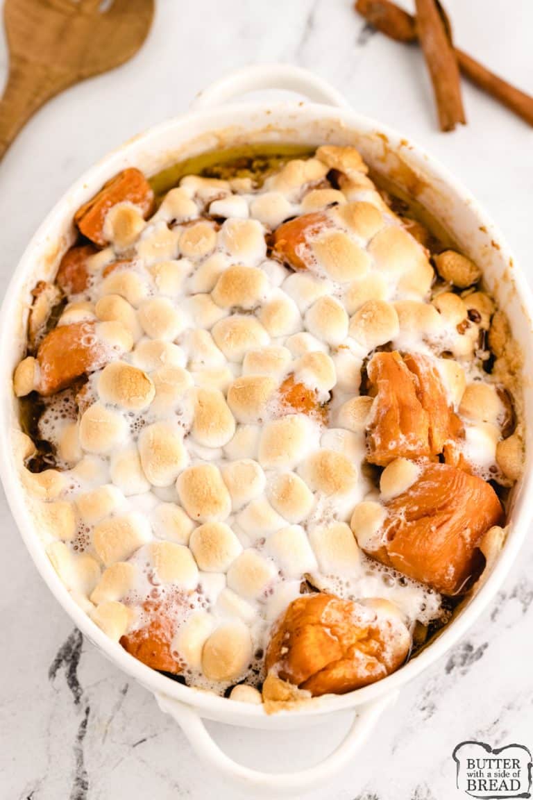 APPLE SWEET POTATO CASSEROLE WITH MARSHMALLOWS - Butter with a Side of ...