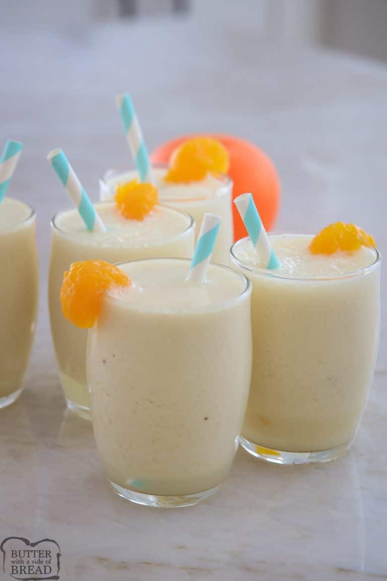 ORANGE BREAKFAST MILKSHAKE - Butter with a Side of Bread
