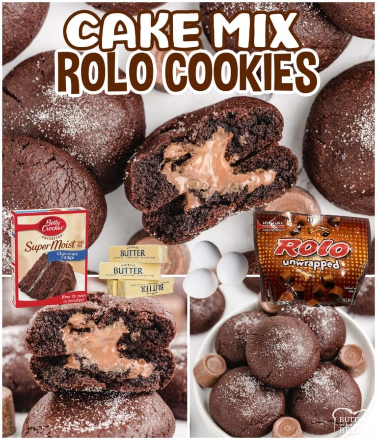 CAKE MIX ROLO COOKIES - Butter with a Side of Bread
