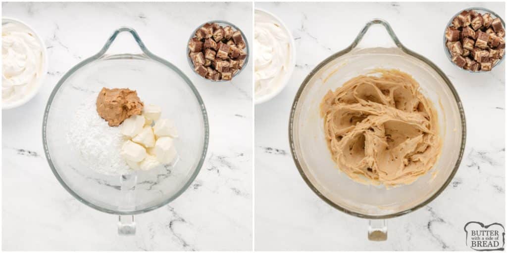 NO BAKE SNICKERS PIE - Butter with a Side of Bread