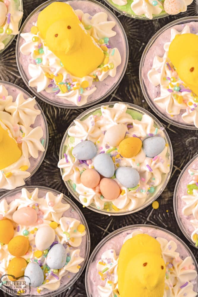 CREAMY EASTER JELLO PARFAITS - Butter with a Side of Bread