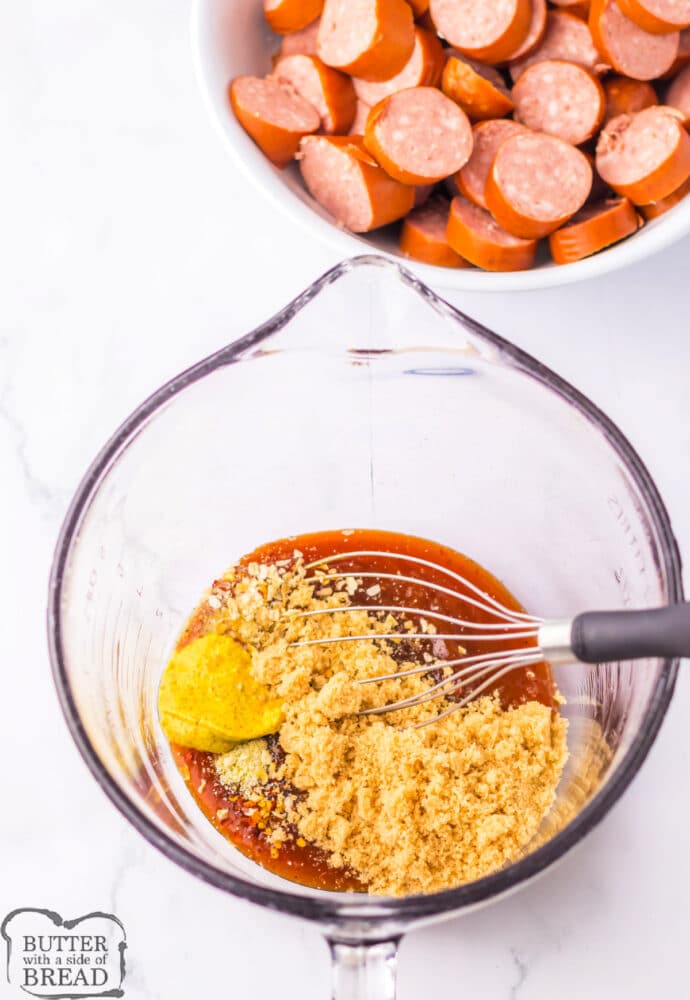 BAKED BBQ KIELBASA - Butter with a Side of Bread