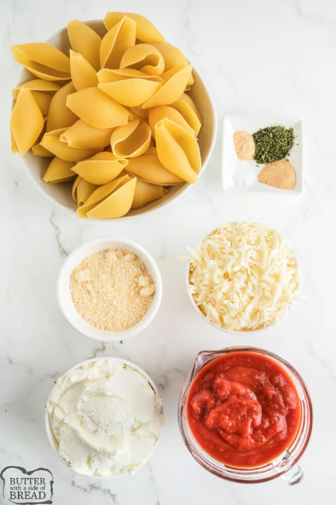 STUFFED PASTA SHELLS - Butter with a Side of Bread
