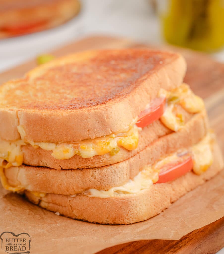 GREEN CHILE GRILLED CHEESE - Butter with a Side of Bread