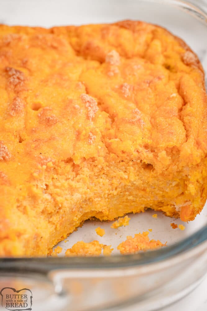 SWEET POTATO SPOON BREAD - Butter with a Side of Bread