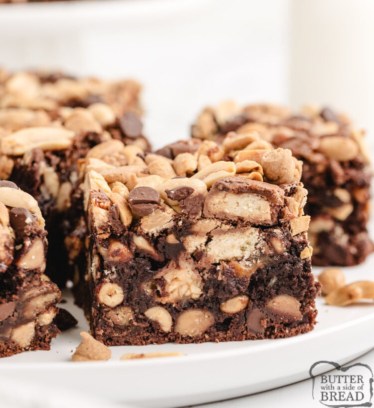 CANDY BAR BROWNIES - Butter with a Side of Bread
