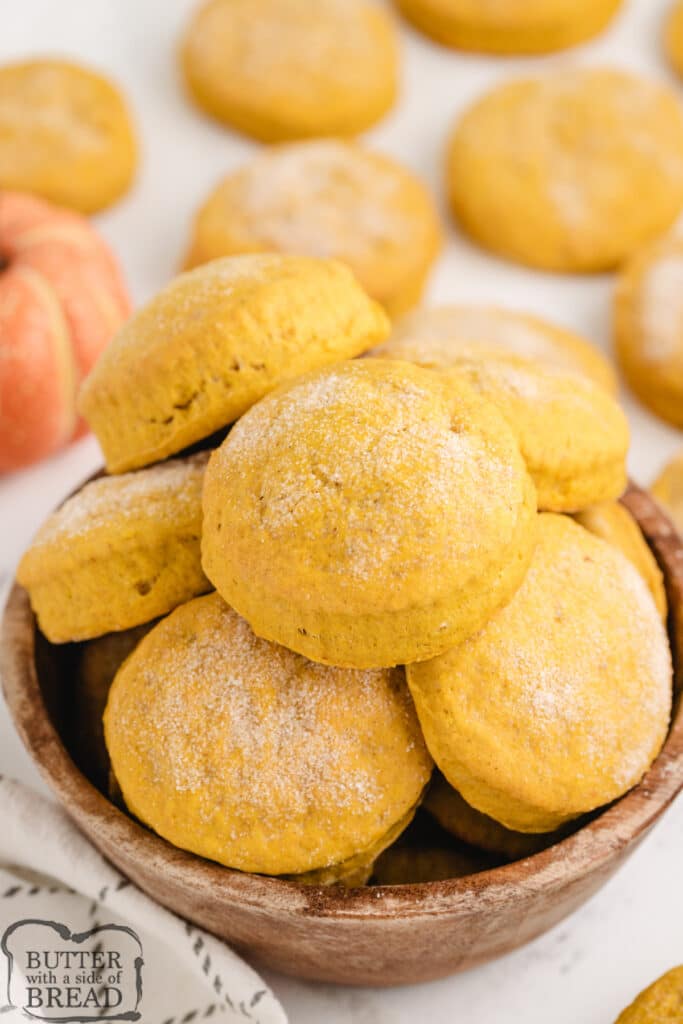 PUMPKIN BUTTERMILK BISCUITS - Butter with a Side of Bread