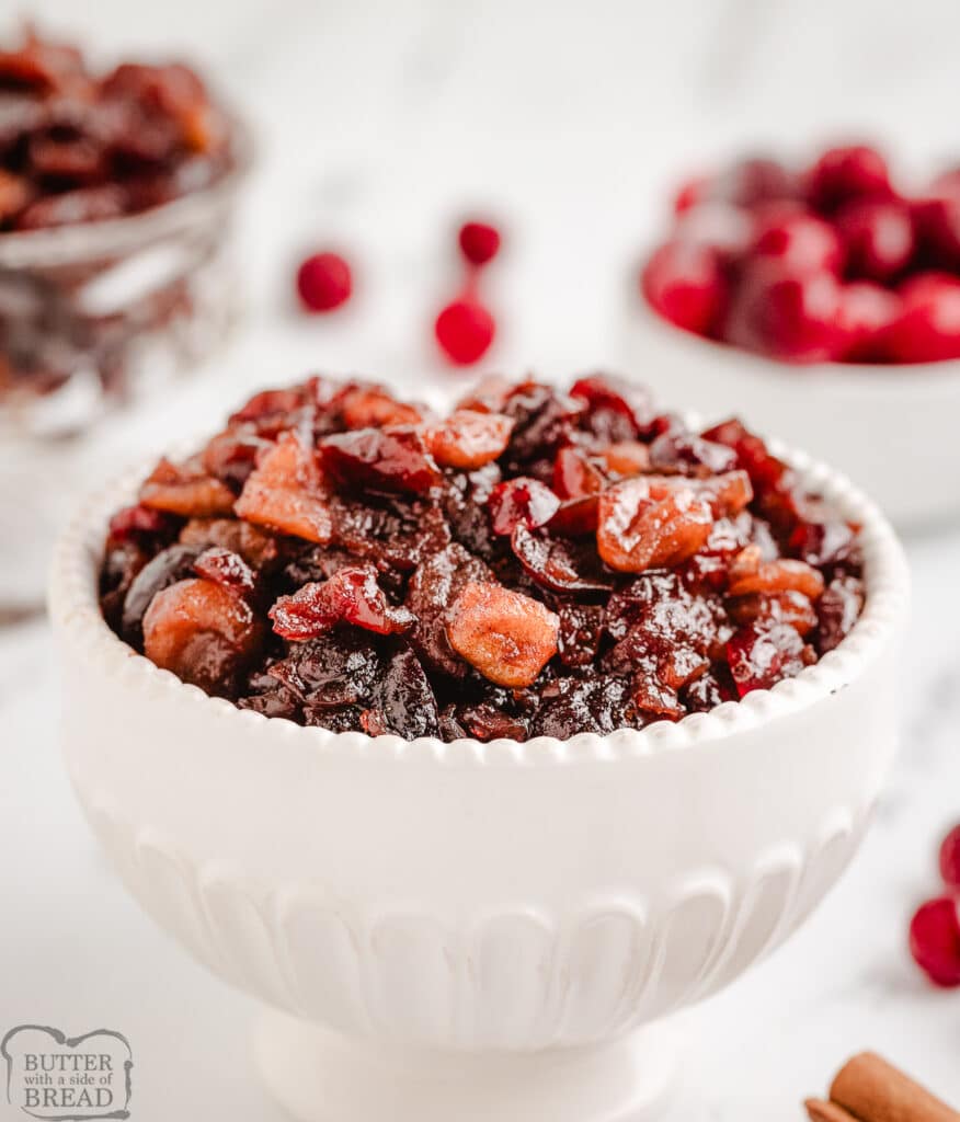 HOLIDAY DRIED CRANBERRY CHUTNEY - Butter with a Side of Bread