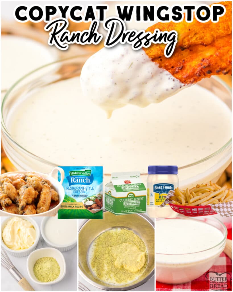 WINGSTOP RANCH RECIPE - Butter with a Side of Bread
