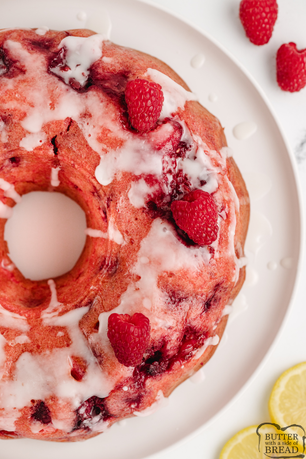 RASPBERRY BUNDT CAKE - Butter with a Side of Bread