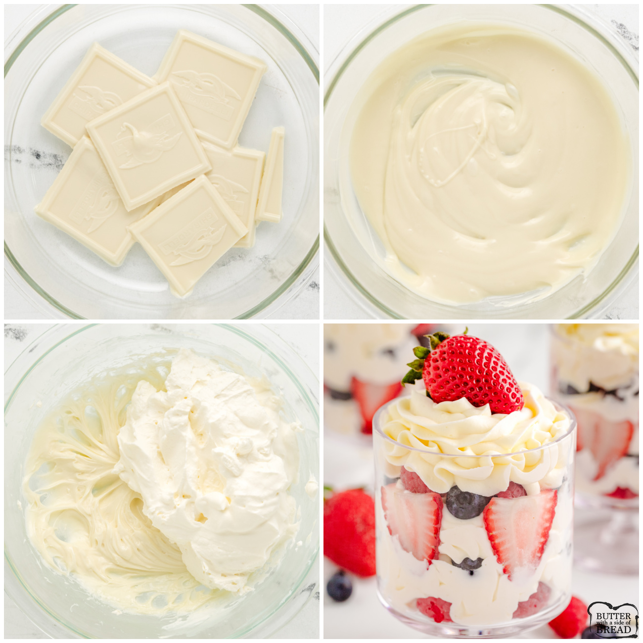 EASY WHITE CHOCOLATE MOUSSE - Butter with a Side of Bread