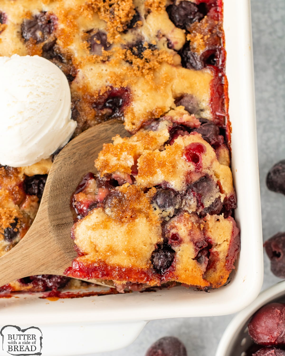 Cherry Cobbler - Butter with a Side of Bread