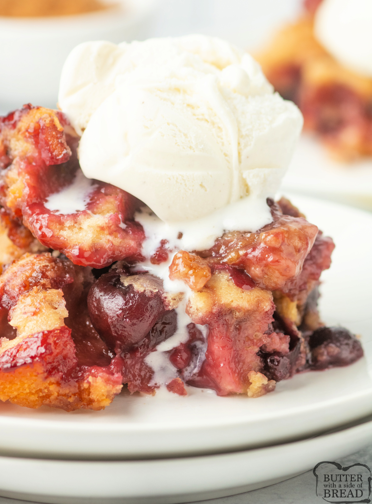 Cherry Cobbler - Butter with a Side of Bread